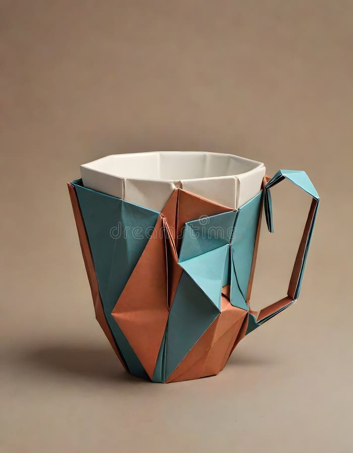 Paper Cup in Contemporary Style, Generative AI Stock Illustration ...