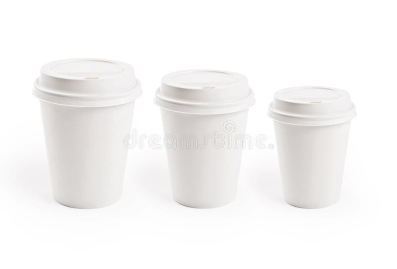 White empty paper cup stock photo. Image of clean, background - 51819548