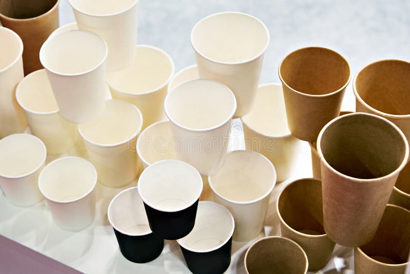 Paper cups for drinks stock photo. Image of selling - 345867788