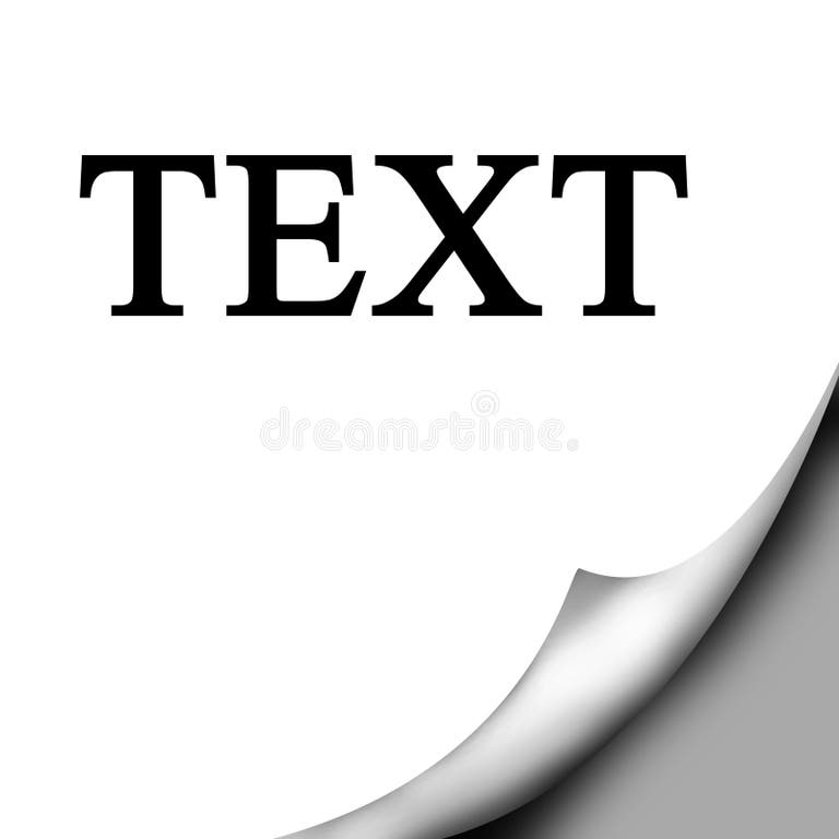 Paper curl stock illustration. Illustration of page, turn - 4216428