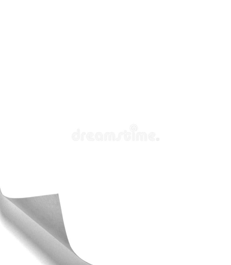 Paper with Curl Blank Page Document Corner Background Note Empty White ...