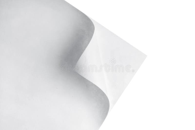 Paper with curl stock image. Image of backgrounds, single - 31203181