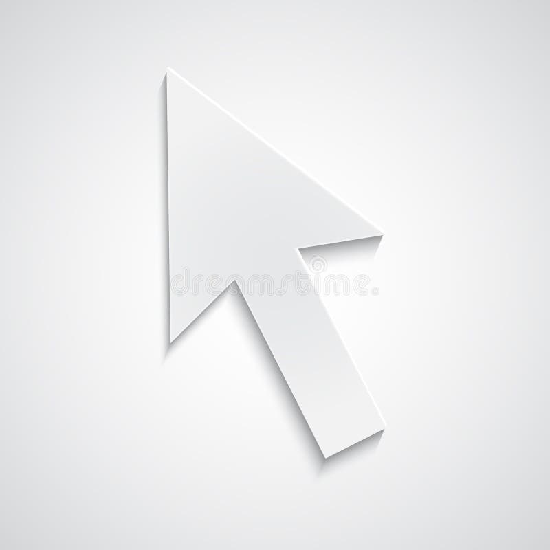 Paper Cursor with Hourglass Stock Vector - Illustration of business ...