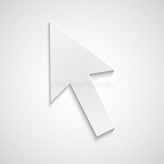 Paper cursor stock vector. Illustration of drop, aspirations - 37282006