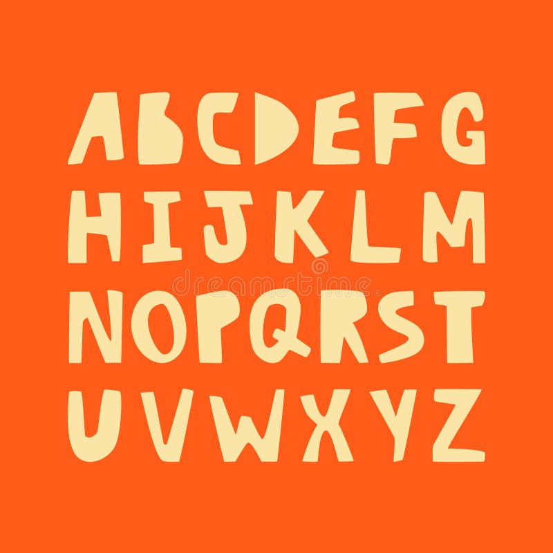 Vector unique alphabet stock vector. Illustration of modern - 243275625