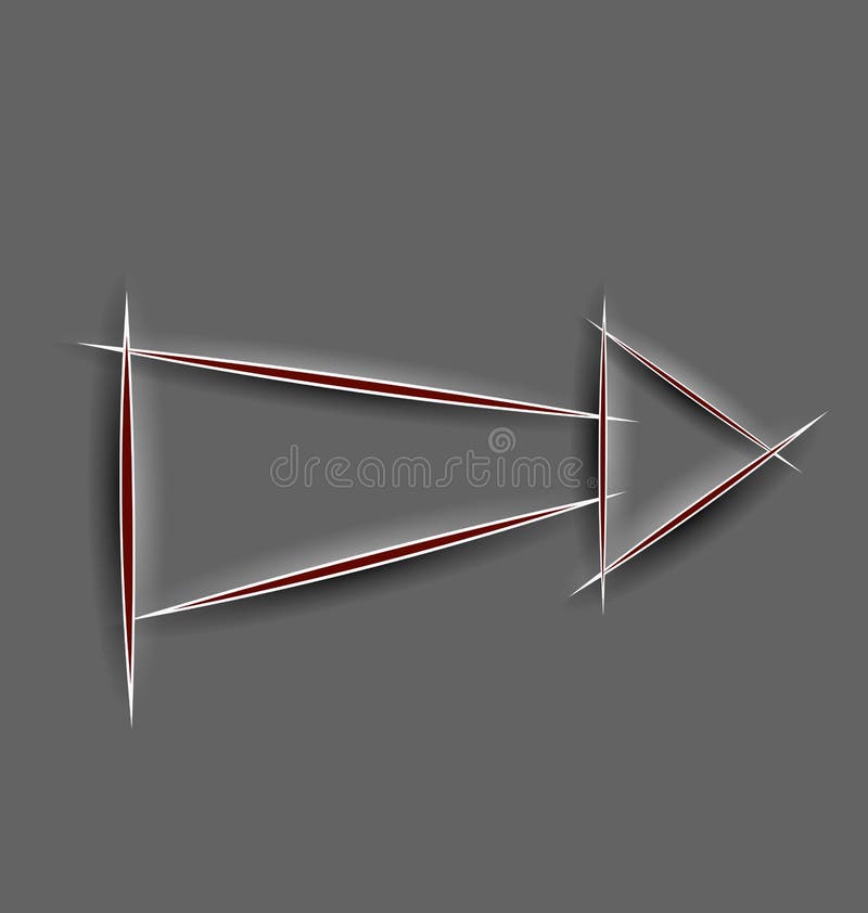 Paper cut arrow stock vector. Illustration of abstract - 35521418