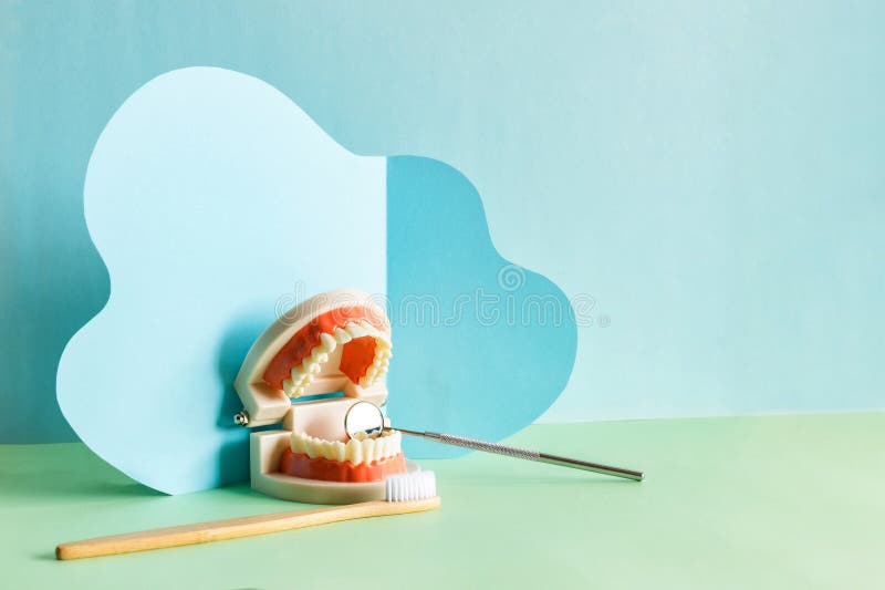 Dentist Concept, Paper Cut, Paper Art Stock Photo - Image of blue ...