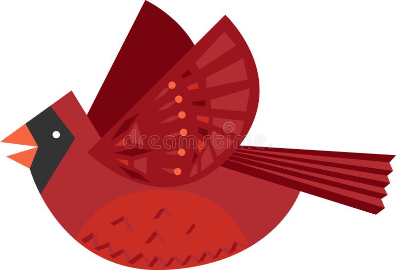 Paper Cut Bird with Ornament Stock Vector - Illustration of holiday ...