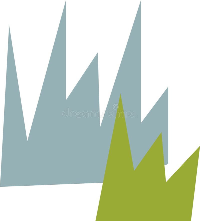 Paper Cut Bush Plants stock vector. Illustration of vector - 353834136