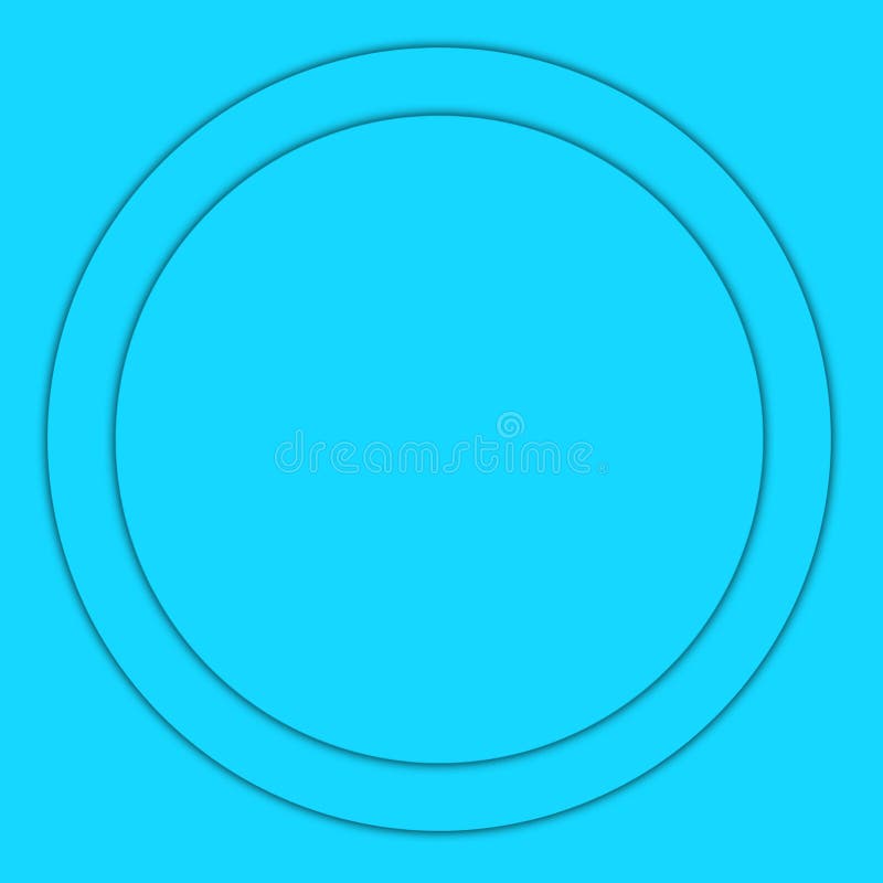 Paper Cut Circle Blue Background Stock Illustration - Illustration of ...