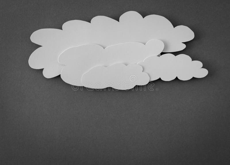 Paper cut of Cloud stock photo. Image of abstract, internet - 41751096