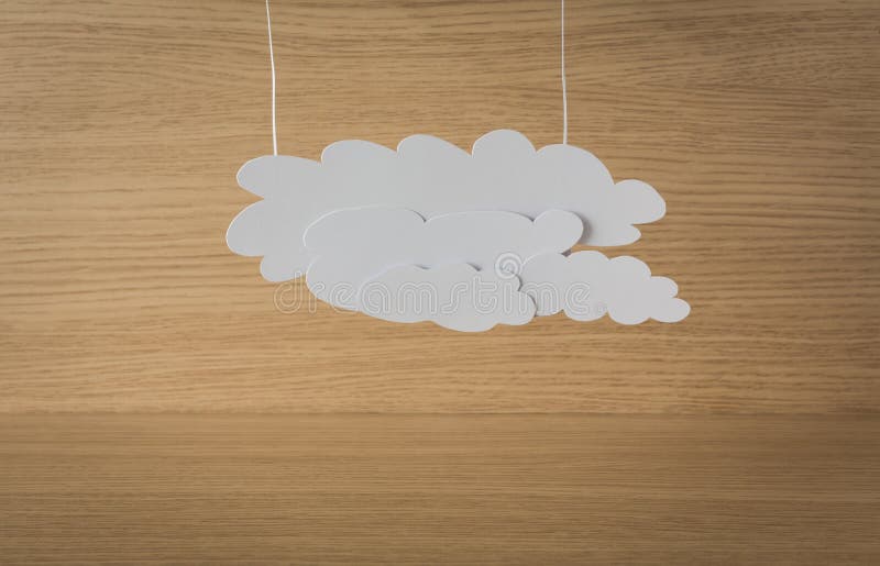 Paper cut of Cloud on wood stock image. Image of paper - 41751105