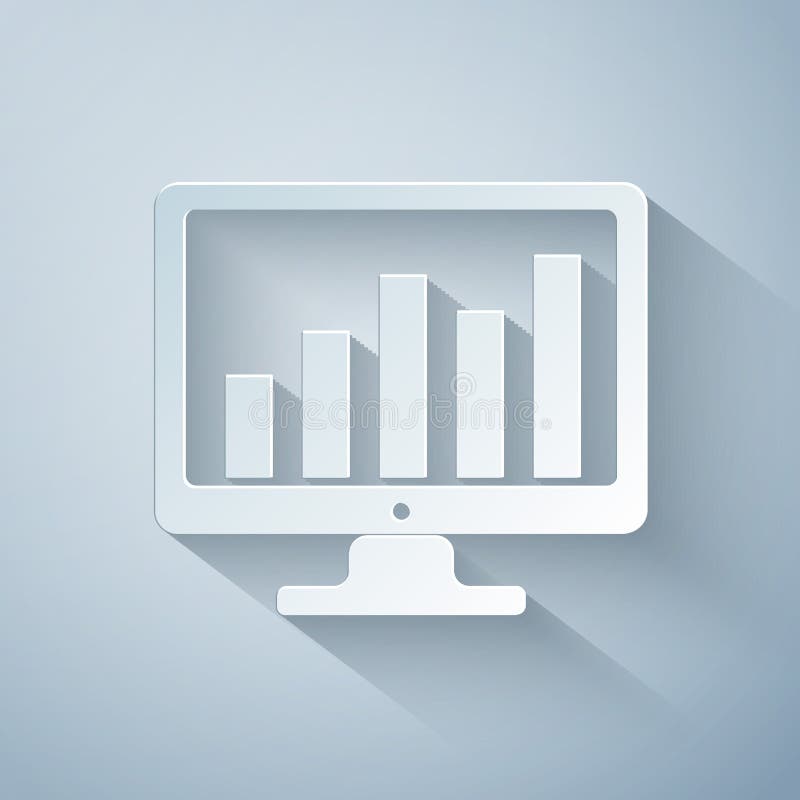 Laptop Computer Chart Graphs Screen Stock Illustrations – 717 Laptop ...