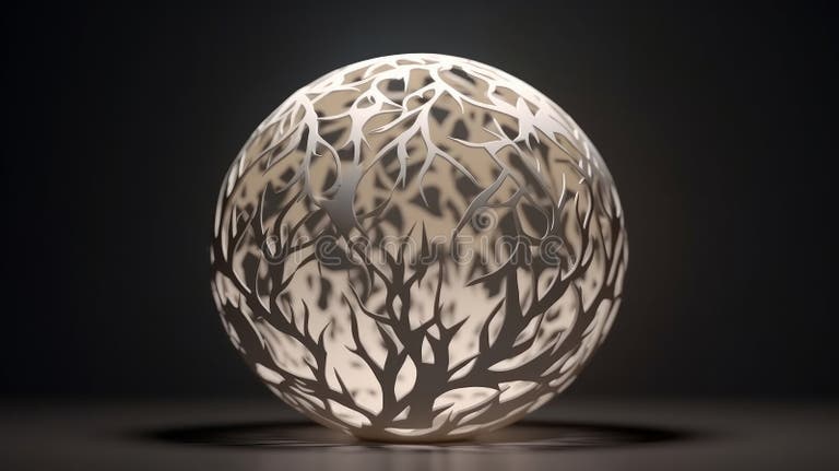 Paper Cut 3d Realistic Layered Sphere. Generative Ai Stock Image ...
