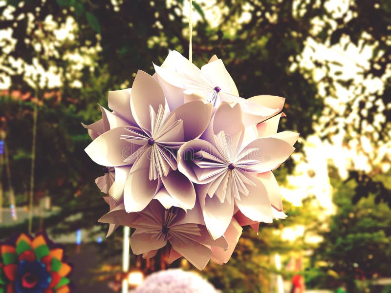 Paper Cut Decoration Abstract Background Stock Image - Image of card ...