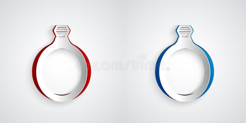 Paper Cut Diamond Engagement Ring Icon Isolated on Grey Background ...