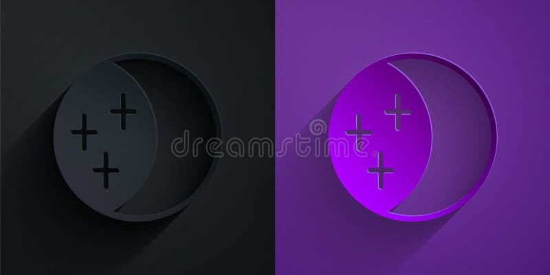 Sun Eclipse Purple Color Fire Dark Background Vector Moon Design Style ...