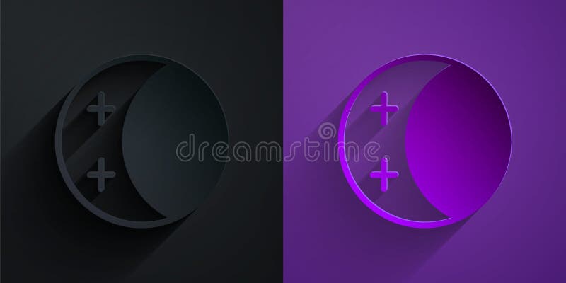 Sun Eclipse Purple Color Fire Dark Background Vector Moon Design Style ...