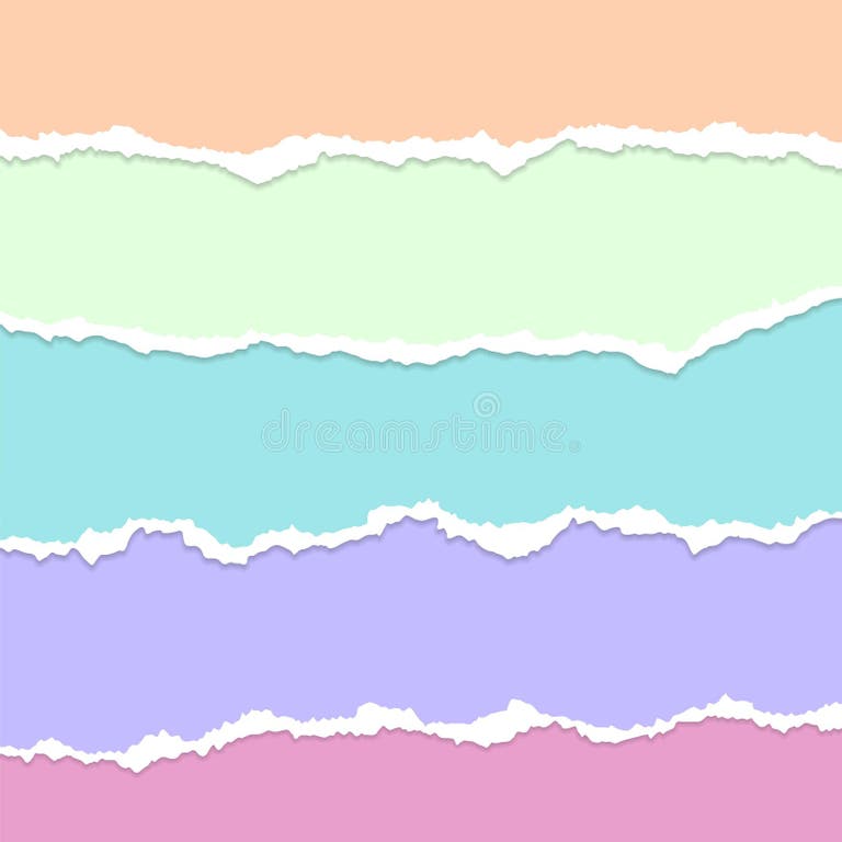 Paper Cut Element Collection with Multiple Color Stock Vector ...