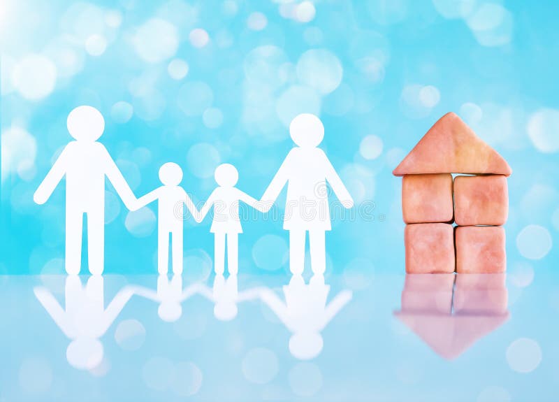 Paper cut of family stock illustration. Illustration of craft - 145790907