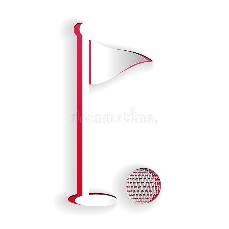 Golf Club Ball Flagstick Hole Stock Illustrations 129 Golf Club Ball