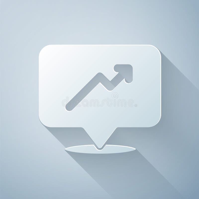 Paper Cut Graph, Schedule, Chart, Diagram, Infographic, Pie Graph Icon ...