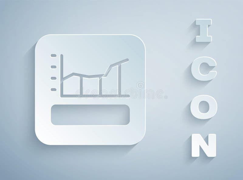 Paper Cut Graph, Schedule, Chart, Diagram, Infographic, Pie Graph Icon ...