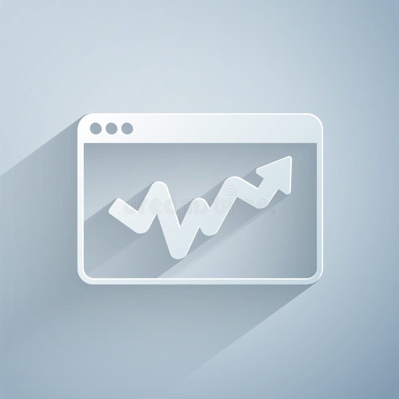 Paper Cut Graph, Schedule, Chart, Diagram, Infographic, Pie Graph Icon ...