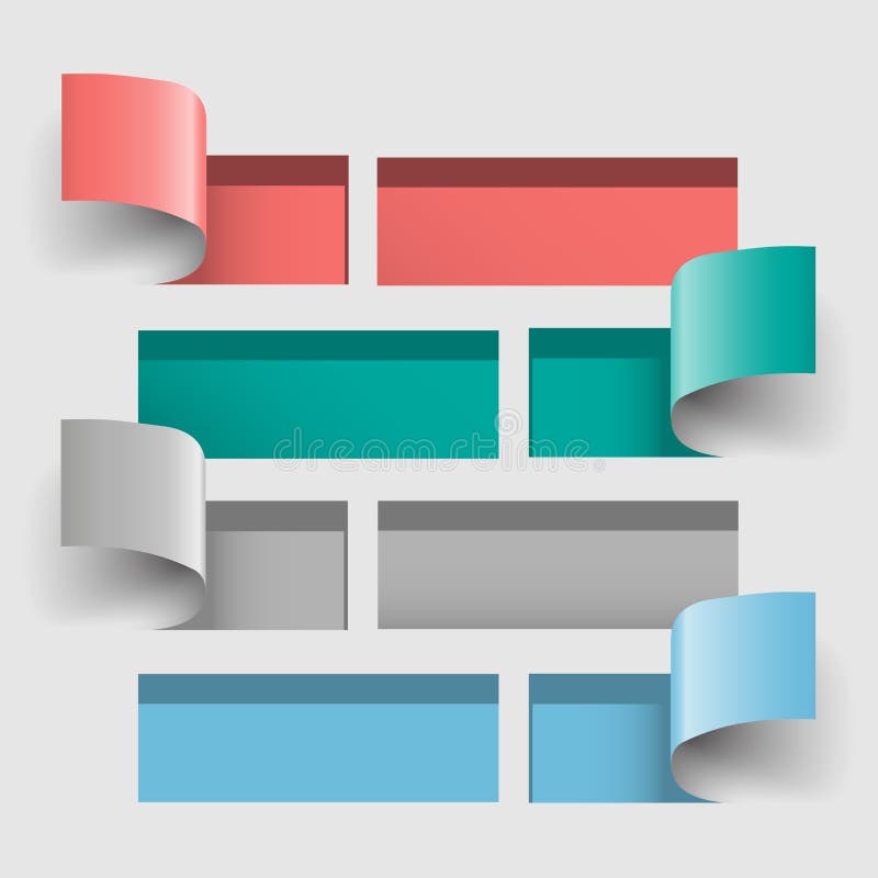 Paper Cut Horizontal Bars Open Stock Vector - Illustration of bars ...