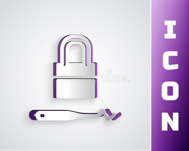 Lock Picks Icon, Cartoon Style Stock Vector - Illustration of lockpick ...