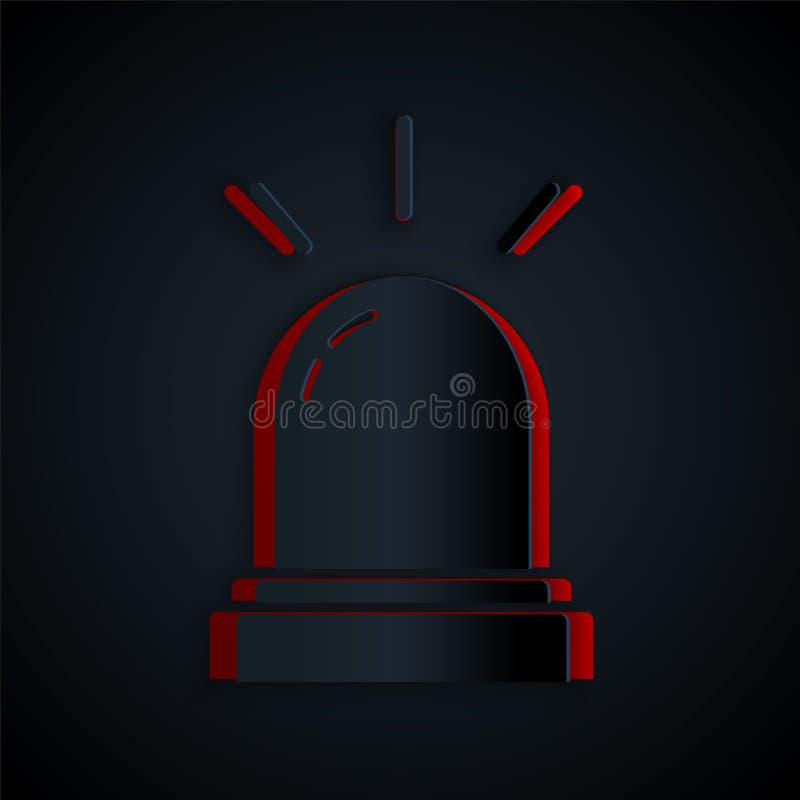 Paper Cut Motion Sensor Icon Isolated on Black Background. Paper Art ...