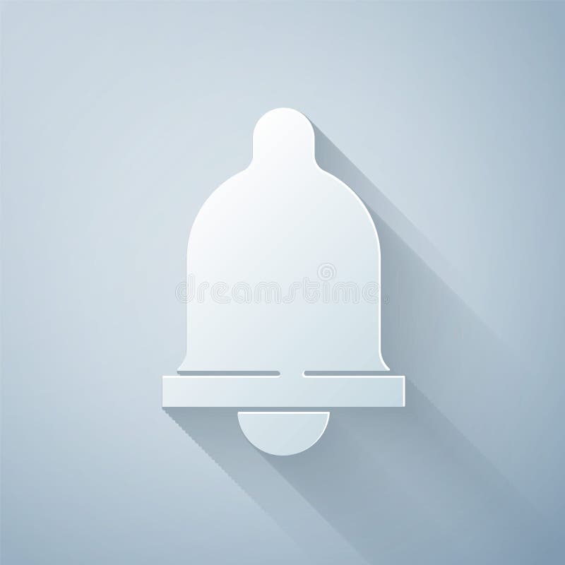 Paper Cut Motion Sensor Icon Isolated on Grey Background. Paper Art ...