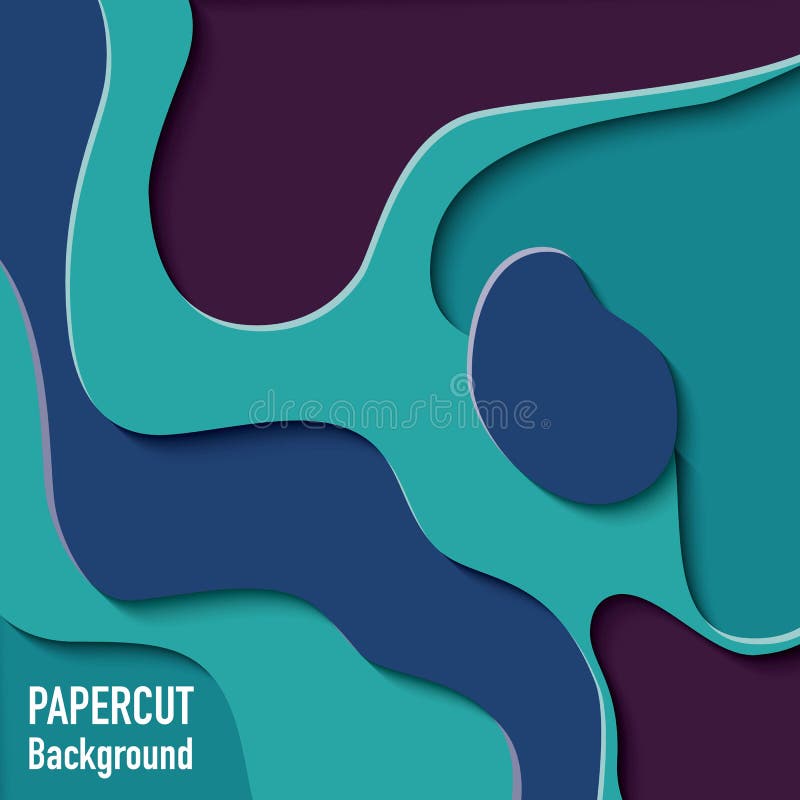 Paper Cut Out Background with 3d Effect in Vibrant Colors, Carving Art ...