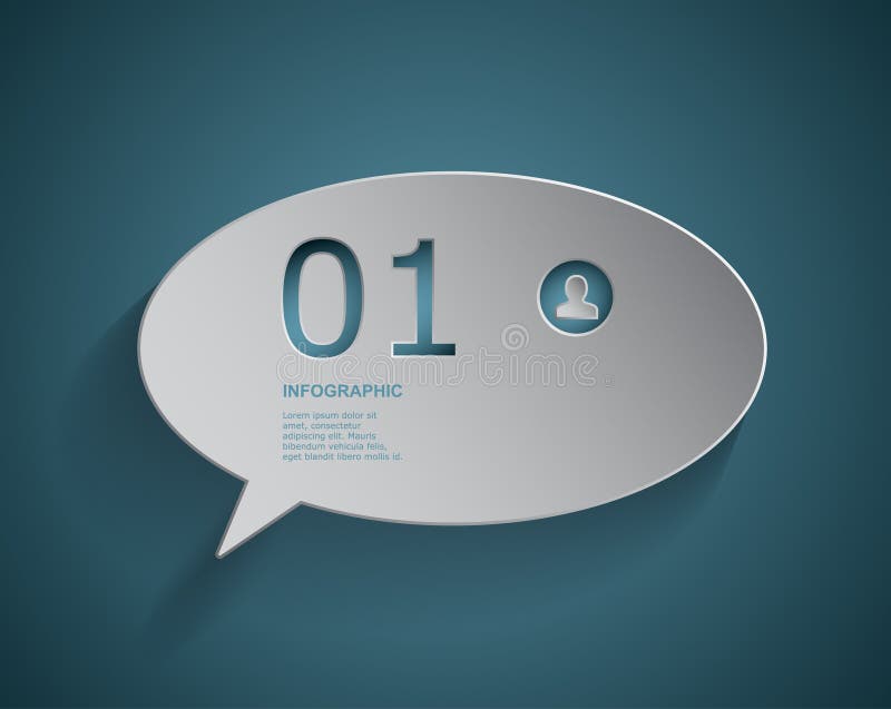 Paper cut out chat box stock illustration. Illustration of talk - 29750711