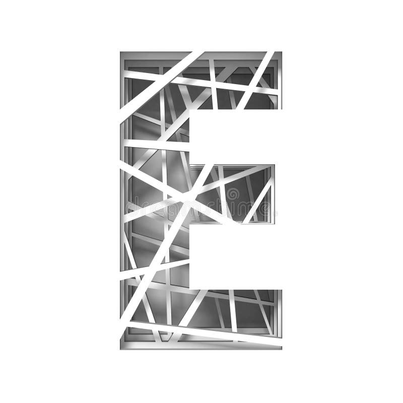 Paper Cut Letter E Stock Illustrations – 490 Paper Cut Letter E Stock ...
