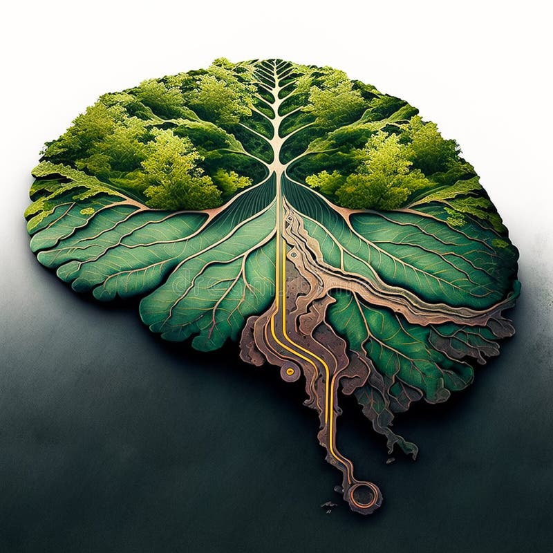 A Paper Cut Out of a Road with Trees on it Stock Illustration ...