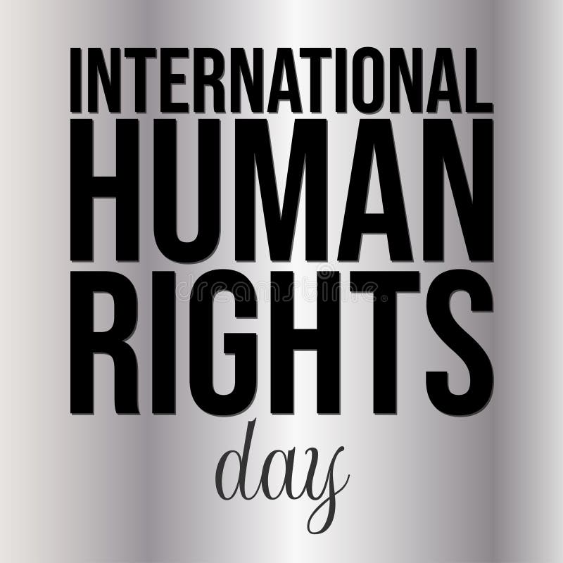 Paper Cut Postcard Human Rights Day Stock Vector - Illustration of ...