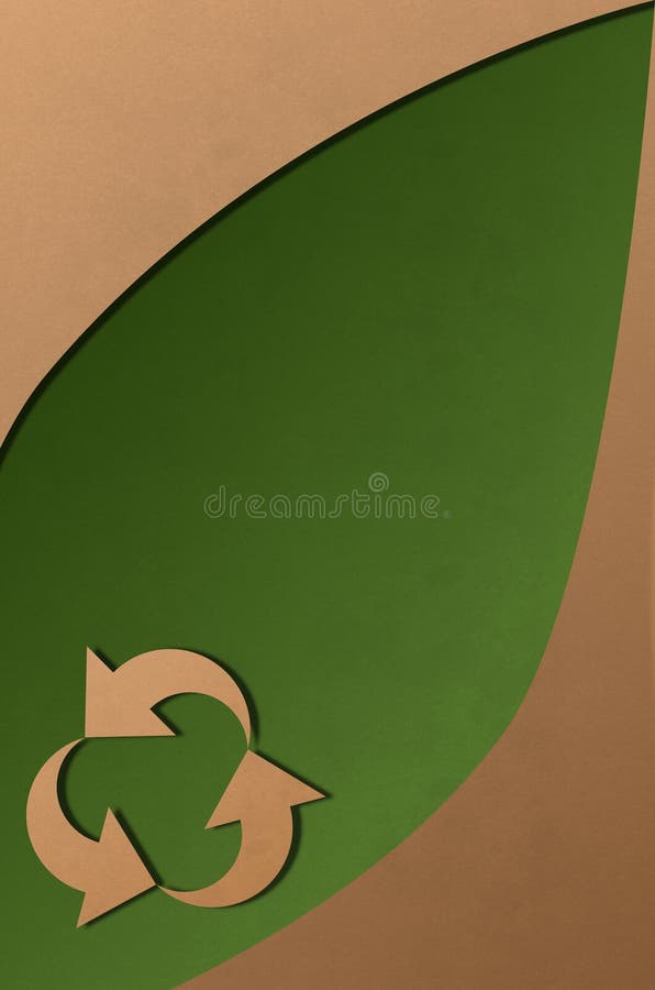 Paper Cut with Recycle Sign Stock Photo - Image of copy, pollution ...