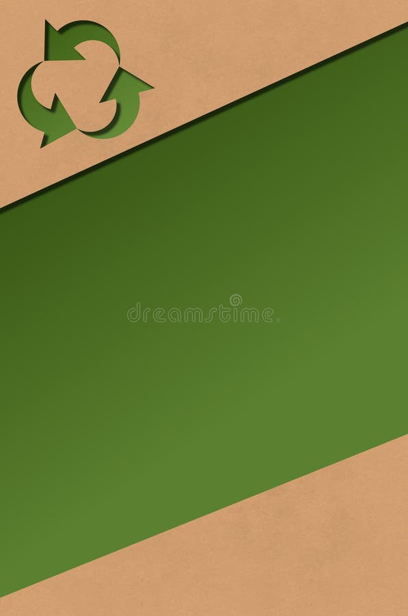 Paper Cut with Recycle Sign Stock Image - Image of papercutting, curve ...