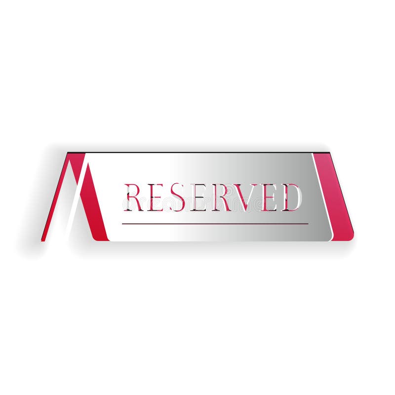 Reserved Icon on White Background. Reserved Icon for Your Web Site ...