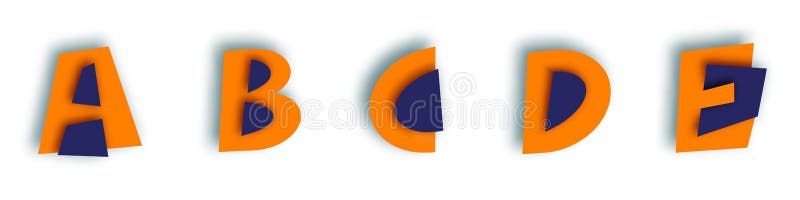 Paper Cut Rough Letters Designed with Layers are Floating Over the Shee ...