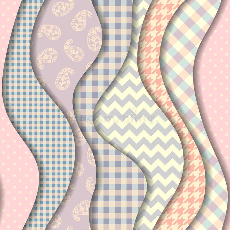 Paper Cut Shapes Design. Seamless Vector Pattern Stock Vector ...