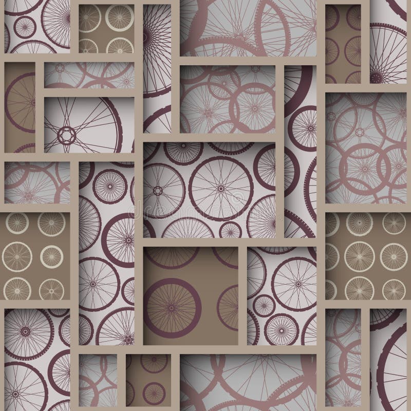 Paper Cut Shapes Design. Seamless Vector Pattern. Stock Vector ...