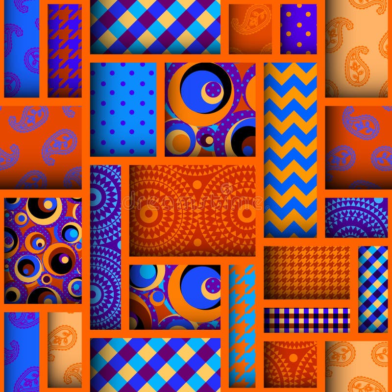 Paper Cut Shapes Design. Seamless Vector Pattern. Stock Vector ...