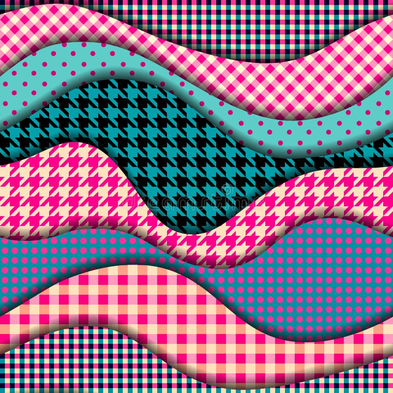 Paper Cut Shapes Design. Seamless Vector Pattern Stock Vector ...