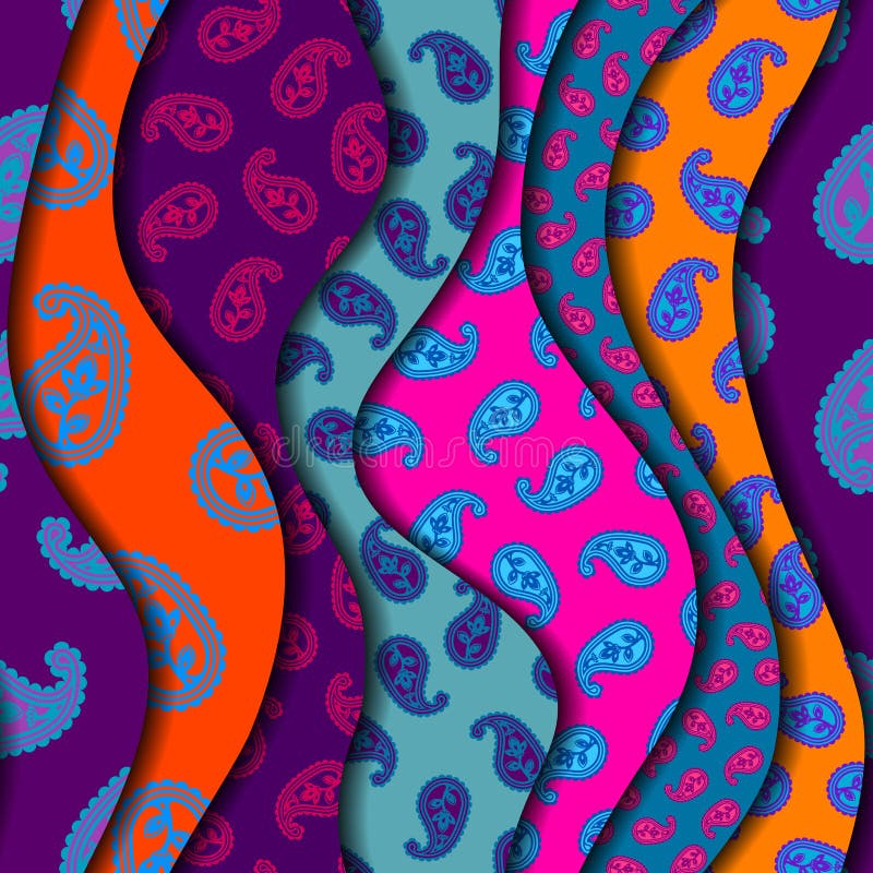 Paper Cut Shapes Design. Seamless Vector Pattern Stock Vector ...