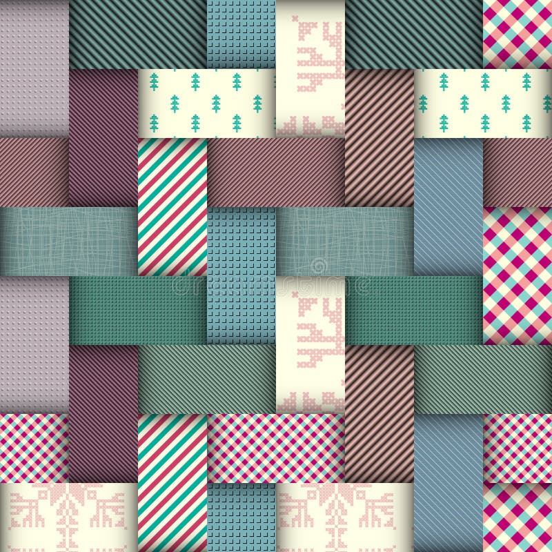 Paper Cut Shapes Design. Seamless Vector Pattern Stock Vector ...