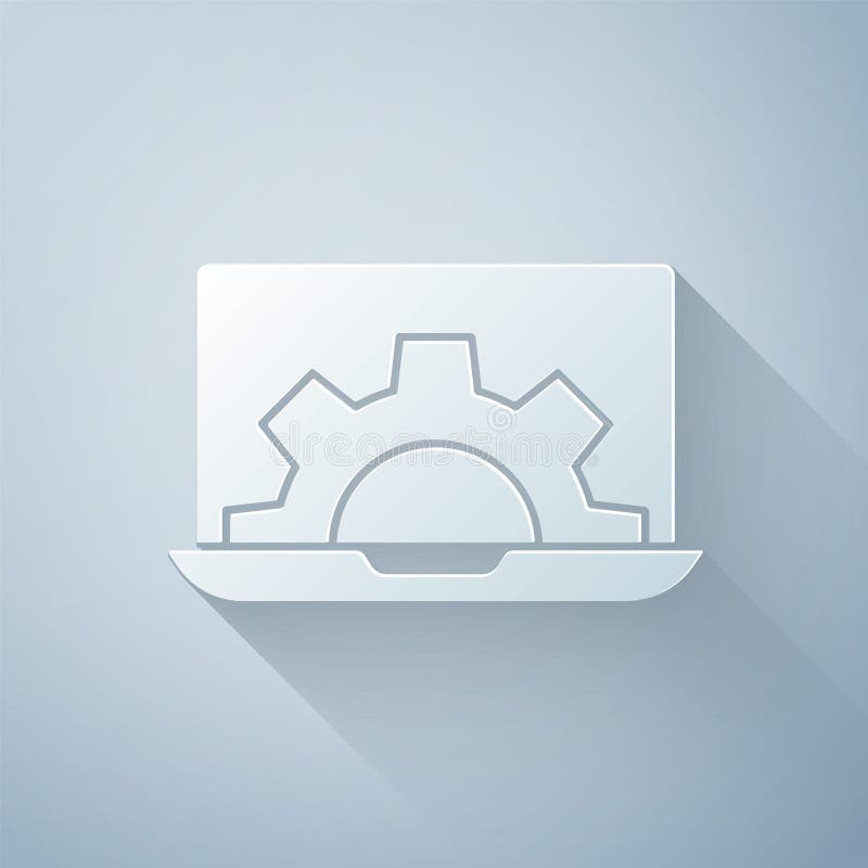 Paper Cut Software Web Development Programming Concept Icon Isolated