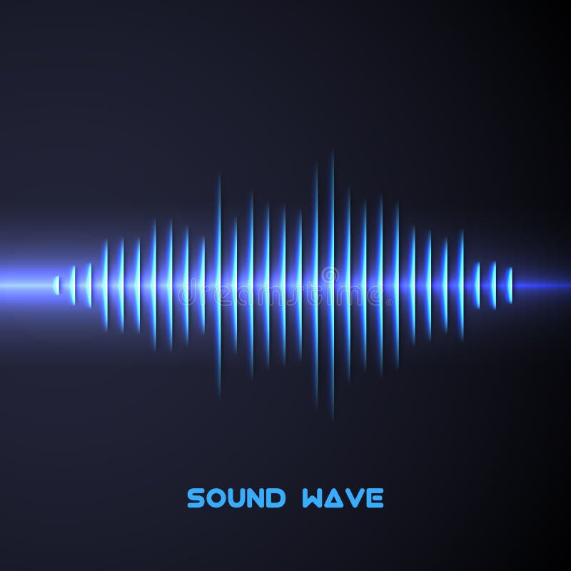Paper Sound Waveform with Shadow Stock Vector - Illustration of sine ...