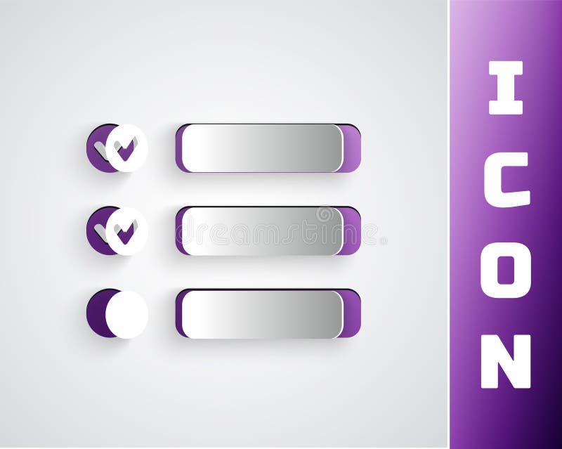 Purple Task List Icon Isolated on White Background. Control List Symbol ...